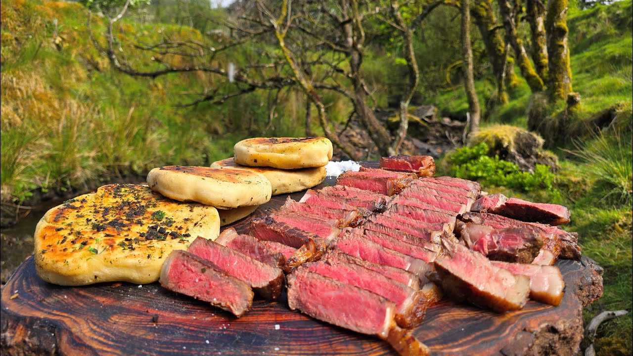 This is what happens when wagyu meets blazing stone heat outdoors