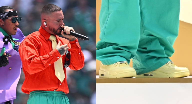J Balvin debuts Air Jordan 4 Lemonade at World Cup opening ceremony