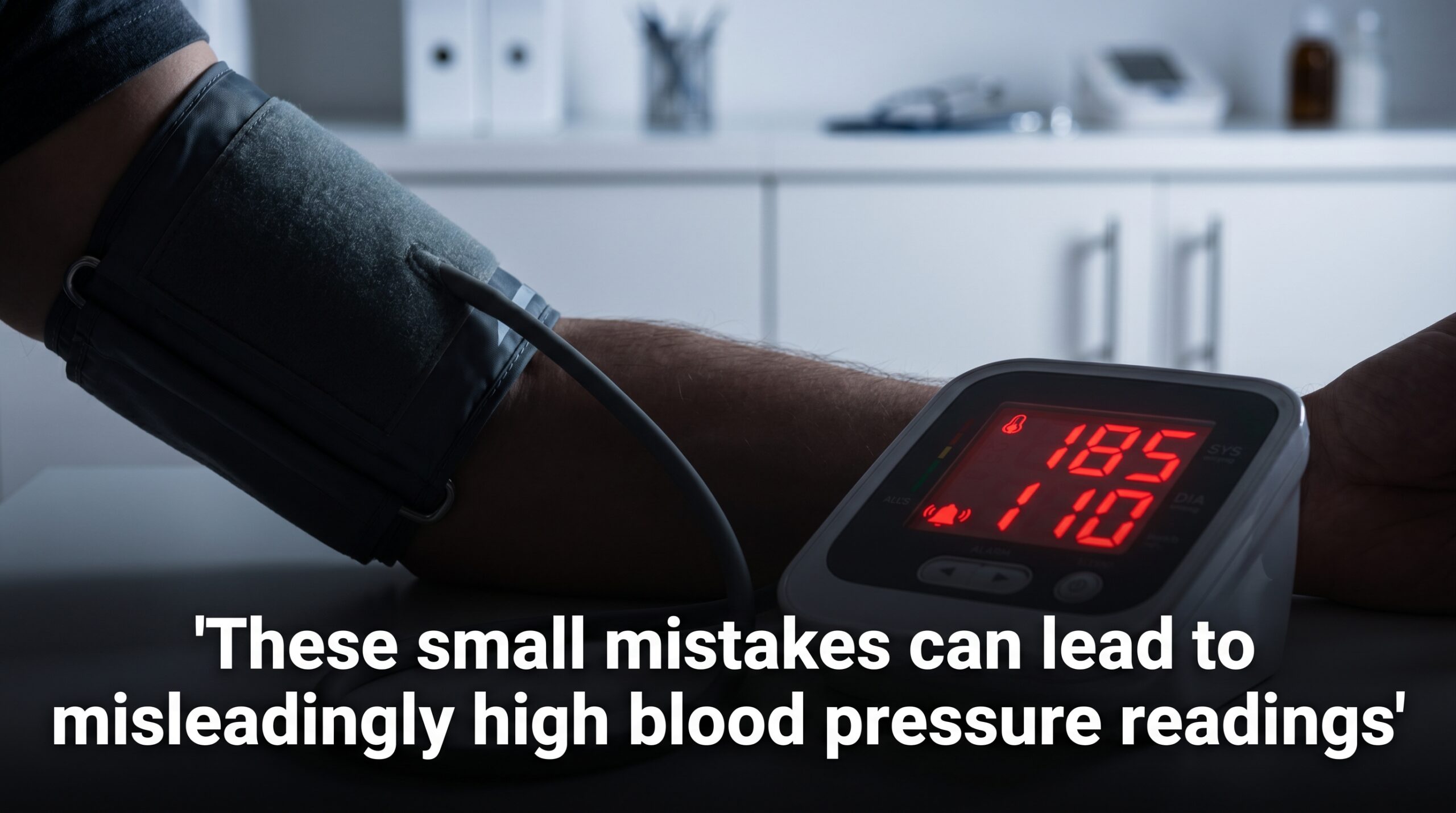 These small mistakes can lead to misleadingly high blood pressure readings