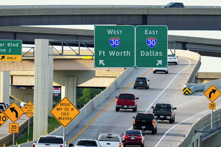 Which highways will be the most congested during the World Cup in Dallas?