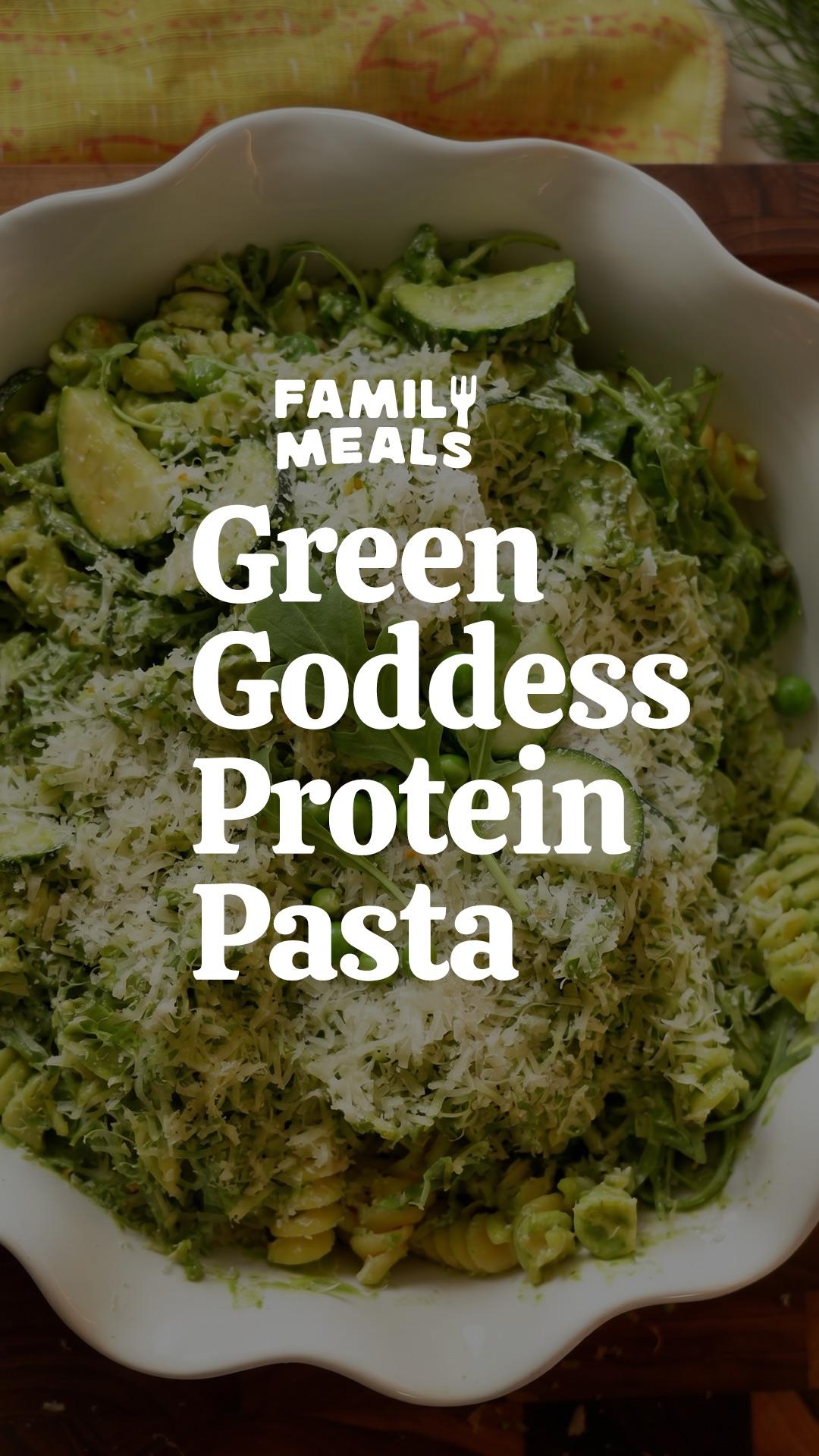 Green goddess protein pasta