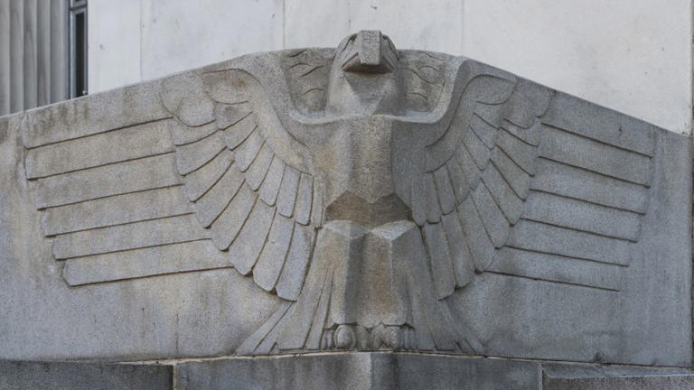 Tear your eyes away from the ballroom. This courthouse is the real face ...