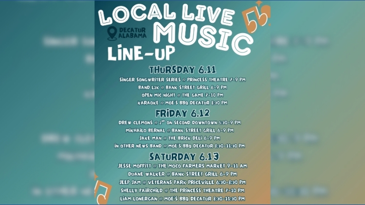Decatur weekend features live music, events following Rock the South ...