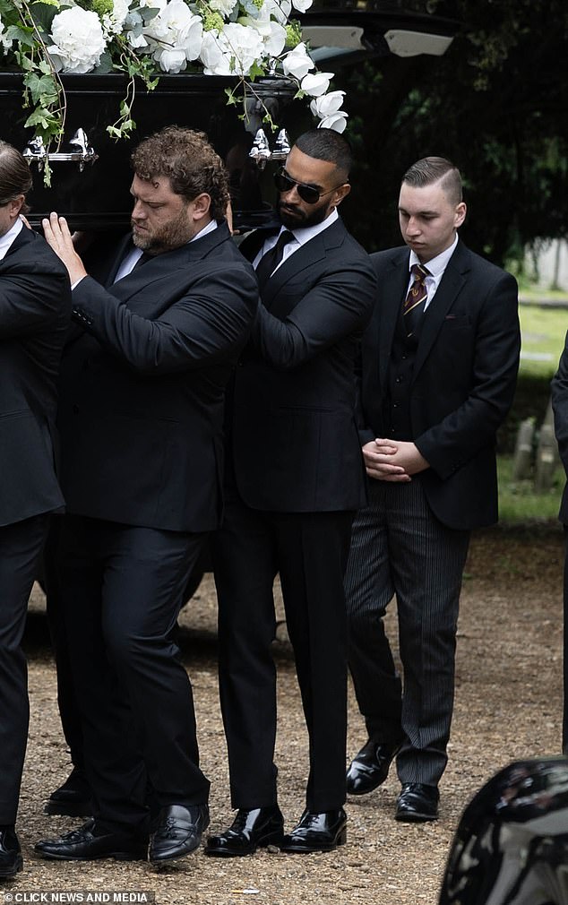Jake Hall's ex-girlfriends Misse Beqiri and Chloe Lewis lead mourners ...