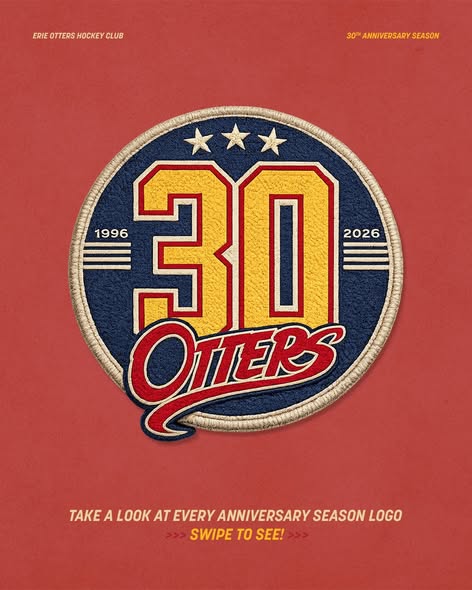 Otters commemorate 30 year anniversary with new logos