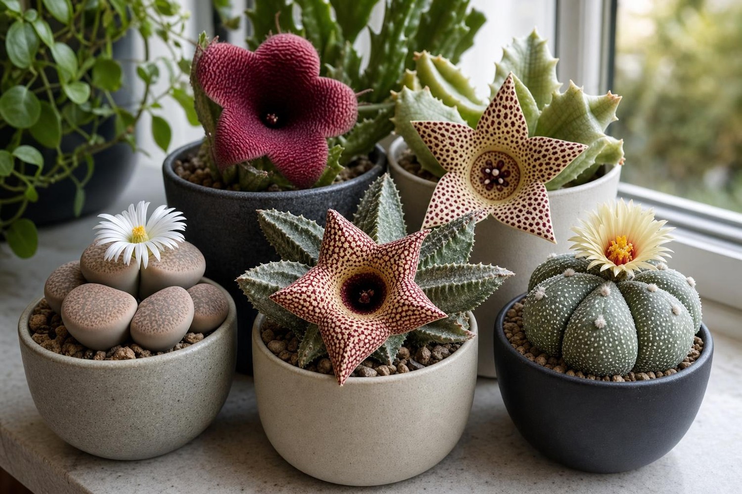 Conophytum, Orbea, Titanopsis : 5 succulentes rares qui fleurissent ...