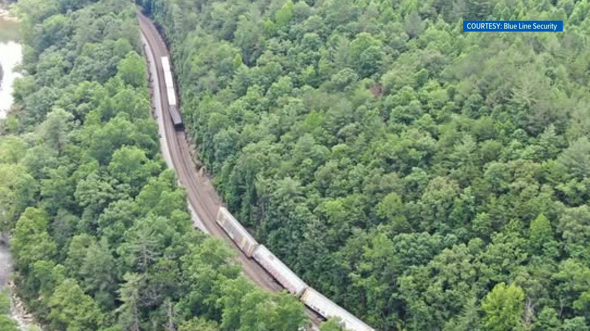 Crews monitor Lancing area after train derailment in Morgan County