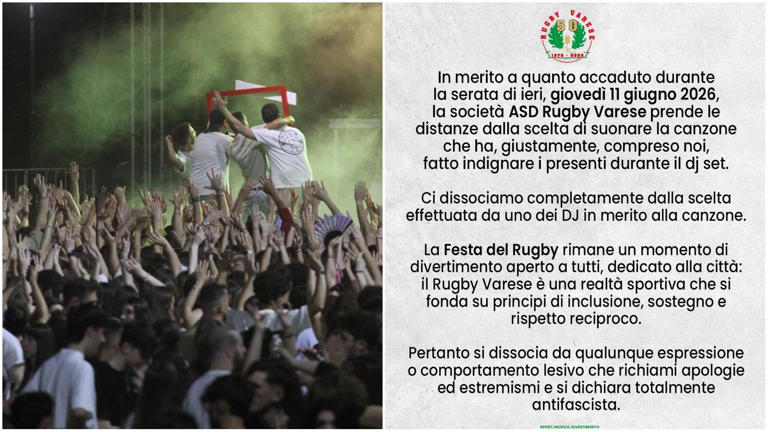 Durante il dj set parte la canzone “Viva el Duche”: la Festa del Rugby ...