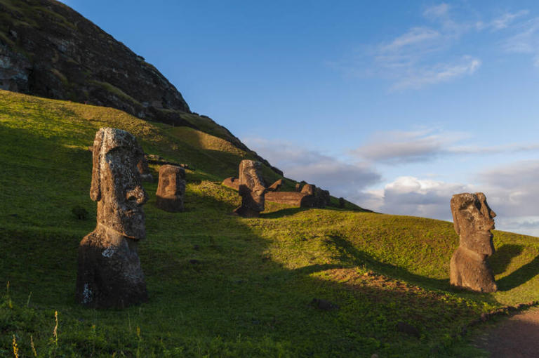 A new Easter Island moai statue has been discovered at the bottom of a ...