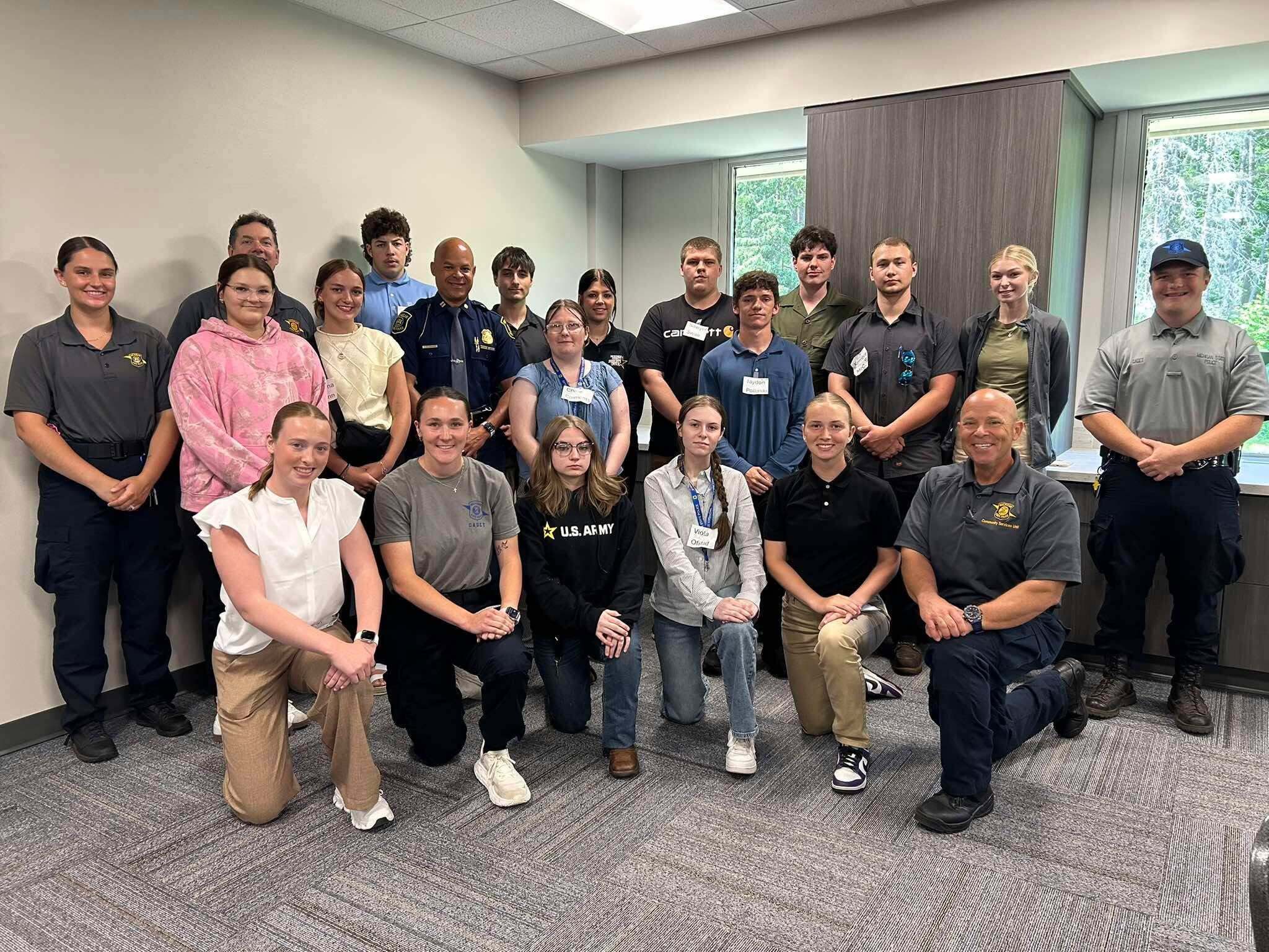 Students get hands-on experience during law enforcement career academy