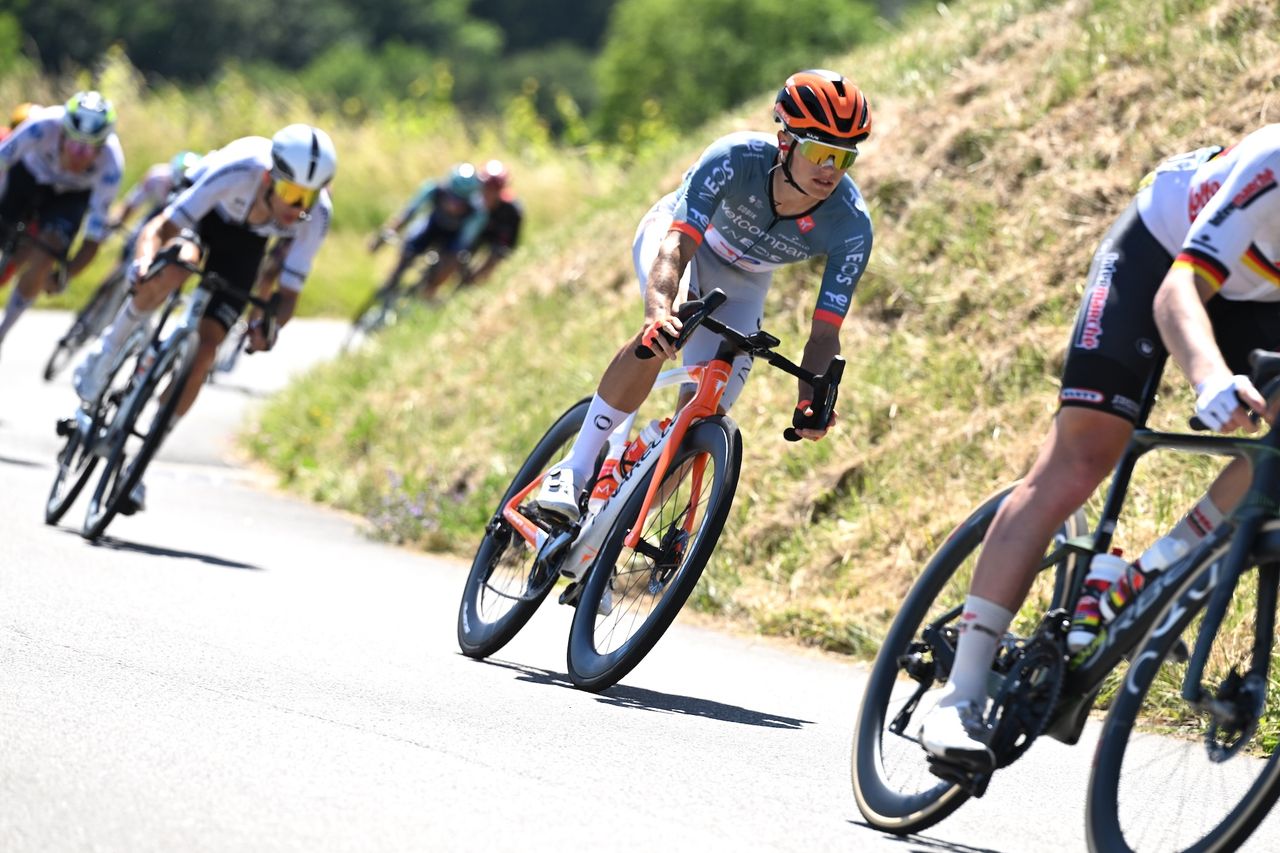 Matteo Jorgenson describes witnessing Oscar Onley's crash in Tour ...