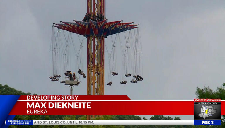 Busted Six Flags ride strands terrified family — including two kids ...