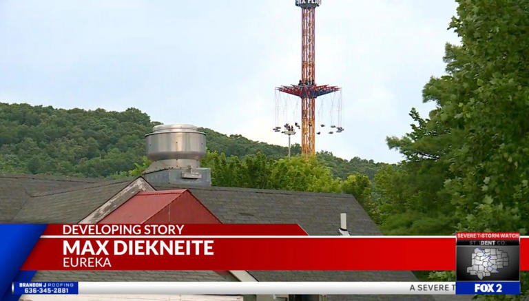 Busted Six Flags ride strands terrified family — including two kids ...