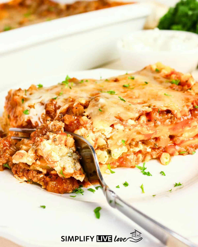 Cottage cheese lasagna (why I'll never go back to ricotta)