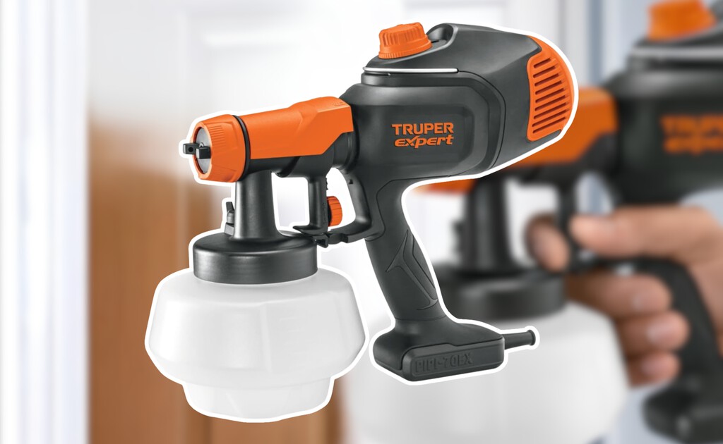 Esta nueva pistola para pintar de TRUPER no requiere compresor de aire ...