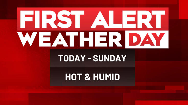 First alert weather day: Sunday is added as heat index values are well ...