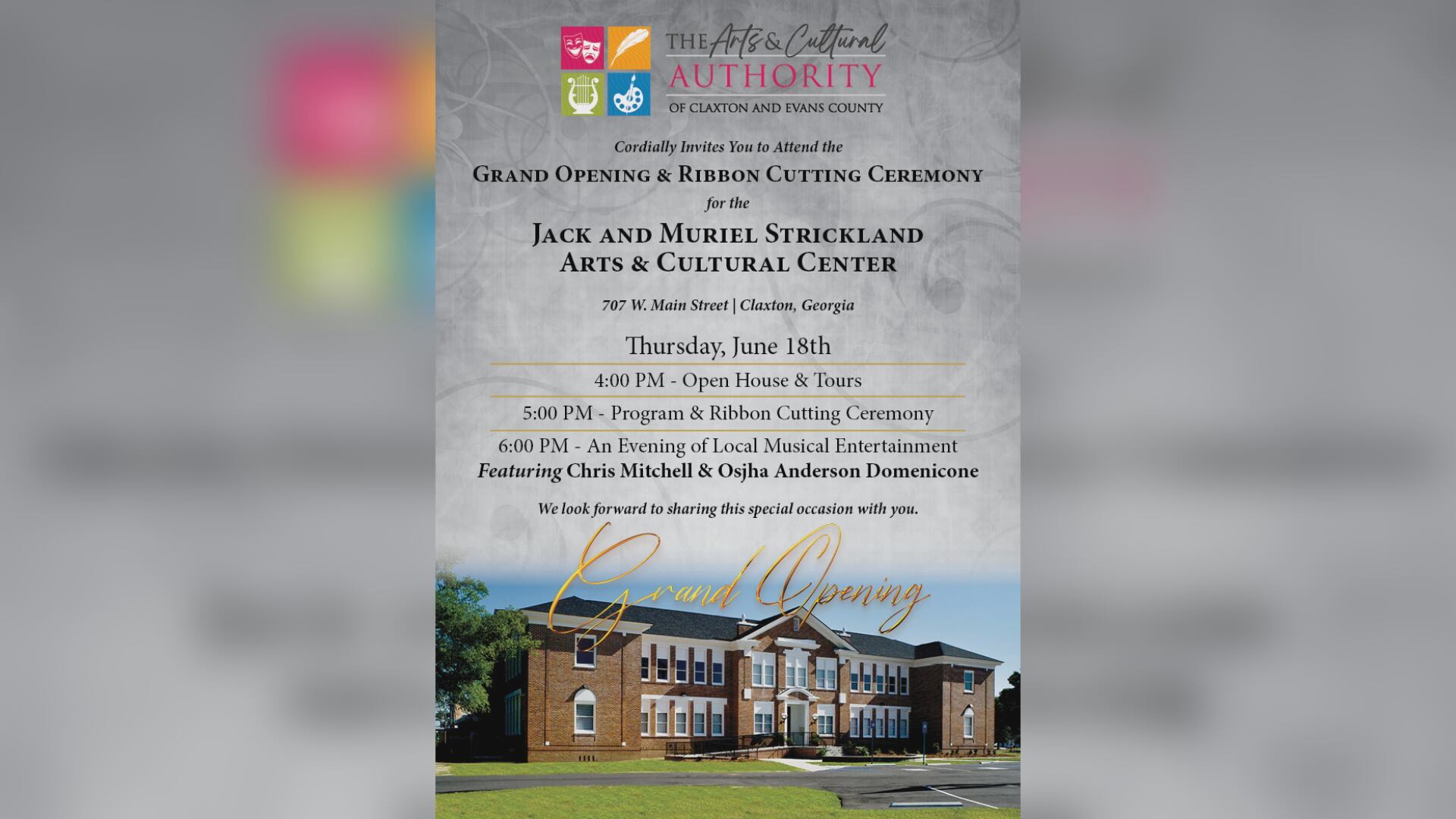 New arts and cultural center opening in downtown Claxton