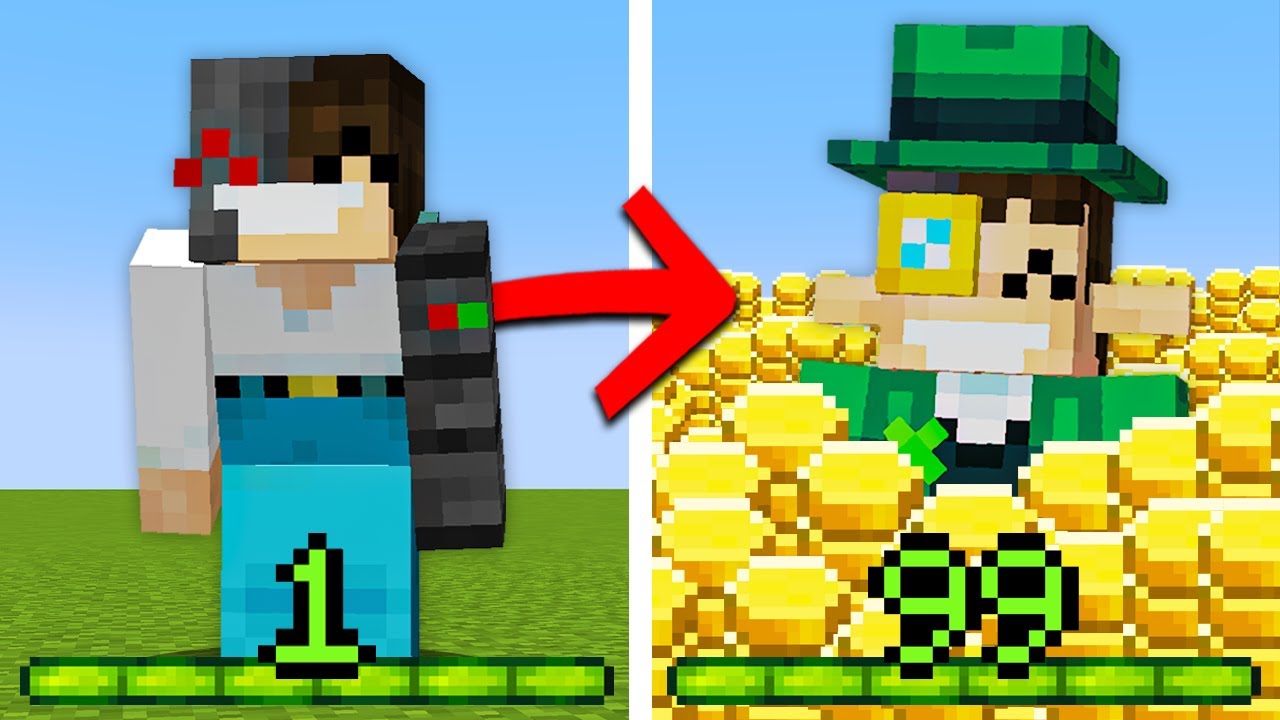 Minecraft, but your XP = your luck