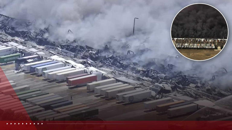 Massive fire destroys 1 million-square-foot Tracy Medline Industries ...