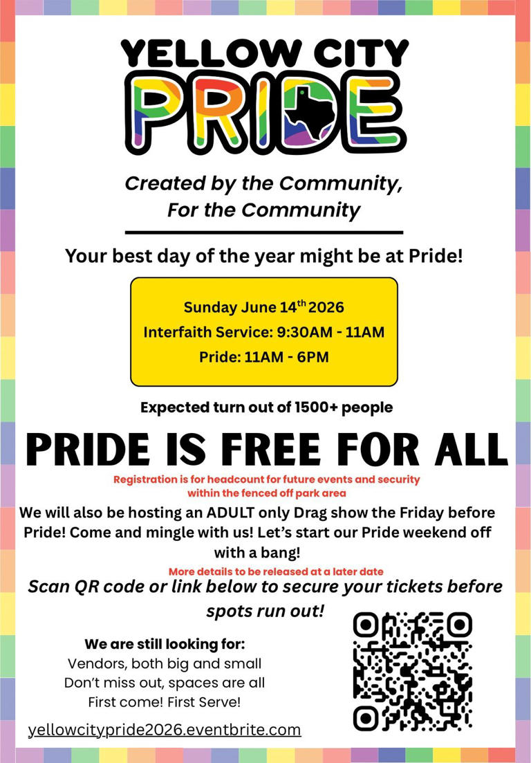 Yellow City Pride Festival this Sunday at Sam Houston Park