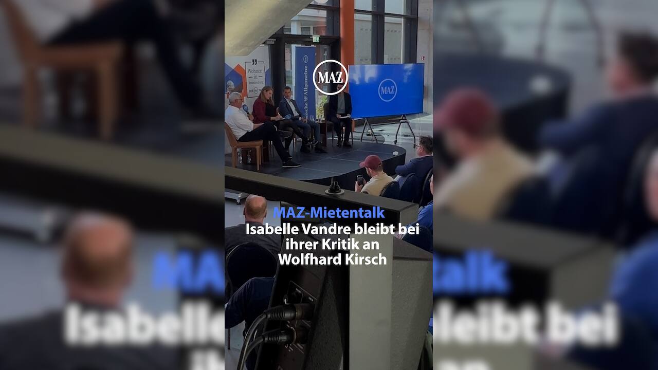 MAZ-Mietentalk – Isabelle Vandre bleibt bei ihrer Kritik an Wolfhard Kirsch