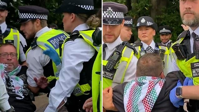 More than 100 people arrested during protest outside London court