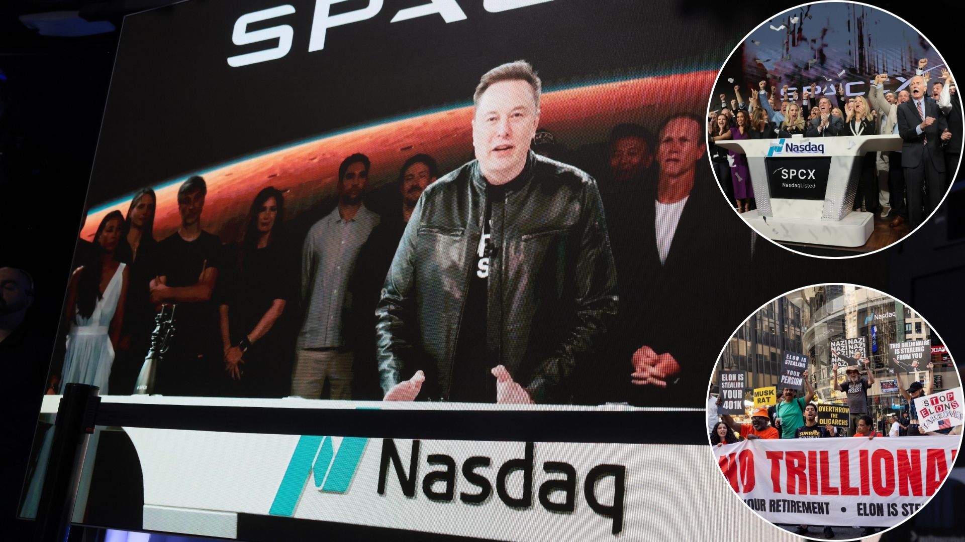SpaceX begins trading on Nasdaq as Elon Musk eyes trillionaire status