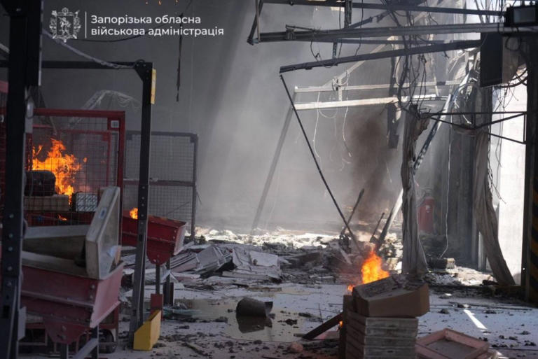Russian drone hits logistics terminal in Ukraine's Zaporizhzhia