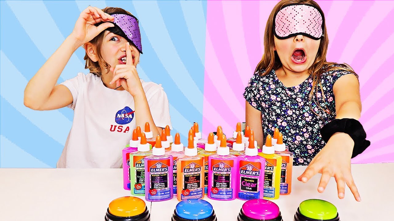 Blindfolded slime challenge fun!