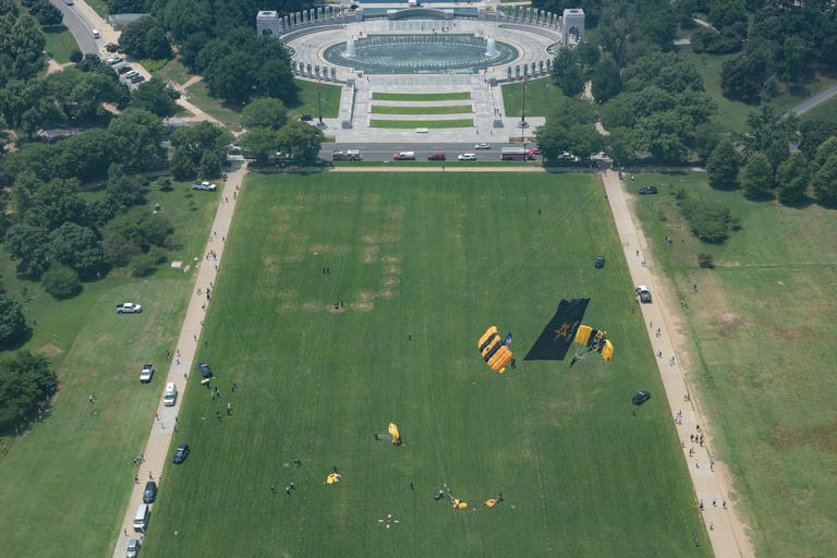 Anti-Trump code '8647' appears etched into National Mall lawn as ...