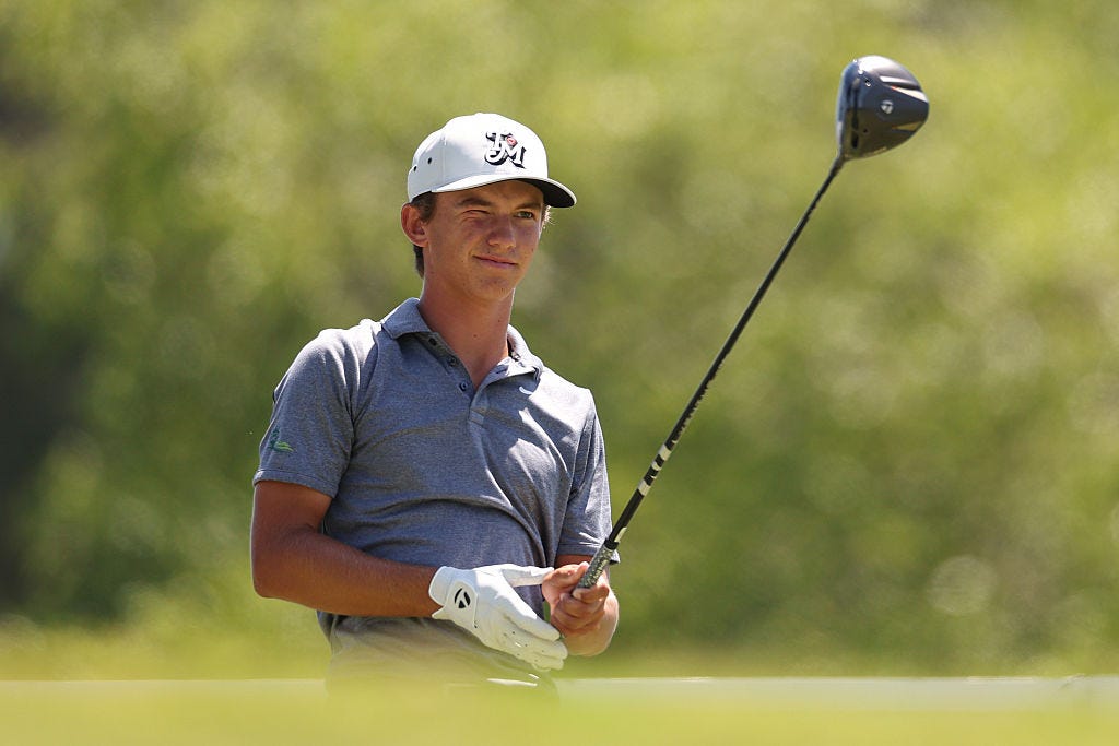 Miles Russell names coach U.S. Open caddie, not friend Charlie Woods