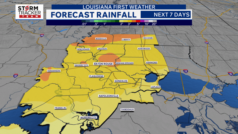 Baton Rouge weather: Weekend to remain warm and muggy