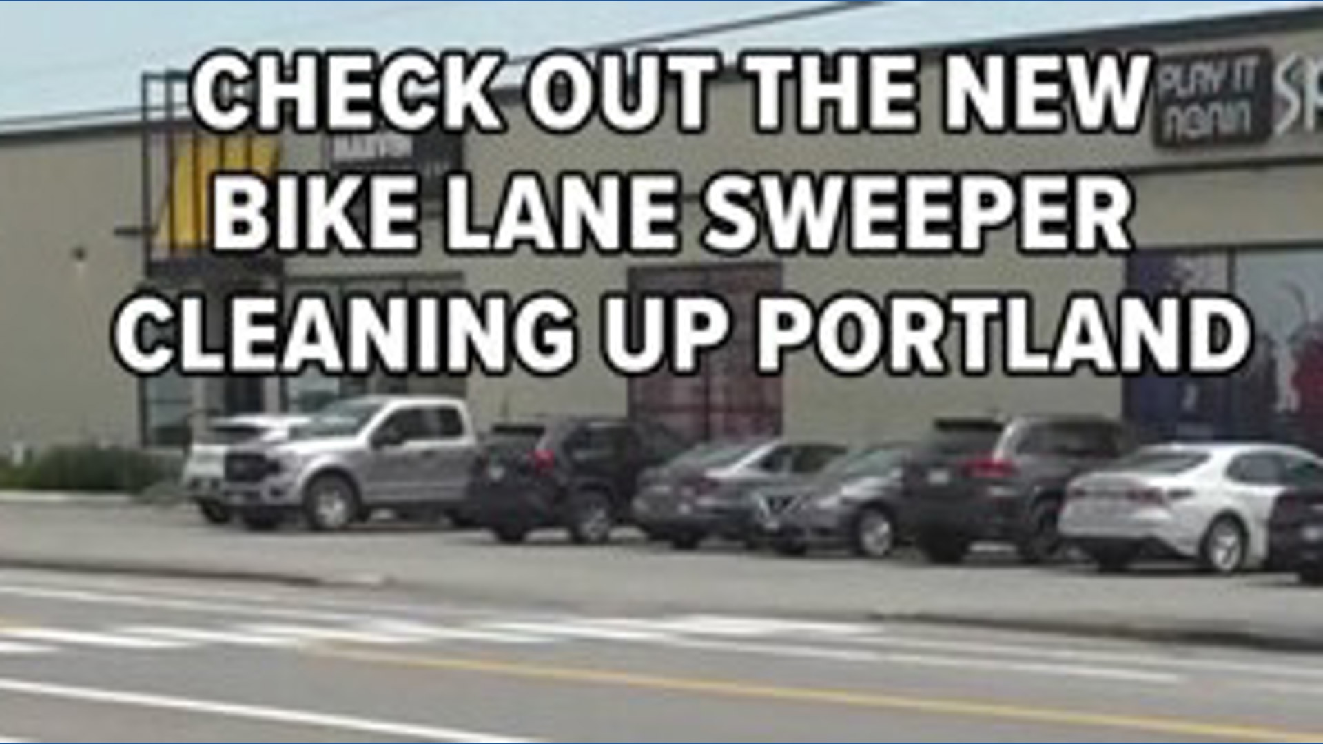 Portland Bike Party wins bike lane sweeper