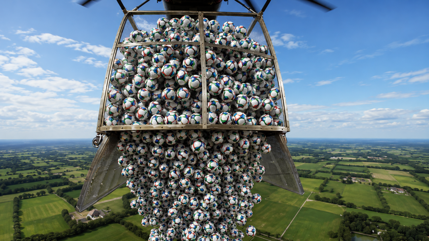 They dropped hundreds of World Cup balls from 1,000 feet - and people ...