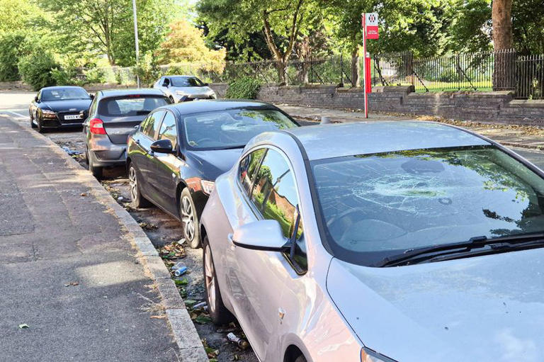 Dozens of parked cars smashed with crowbar in Birmingham