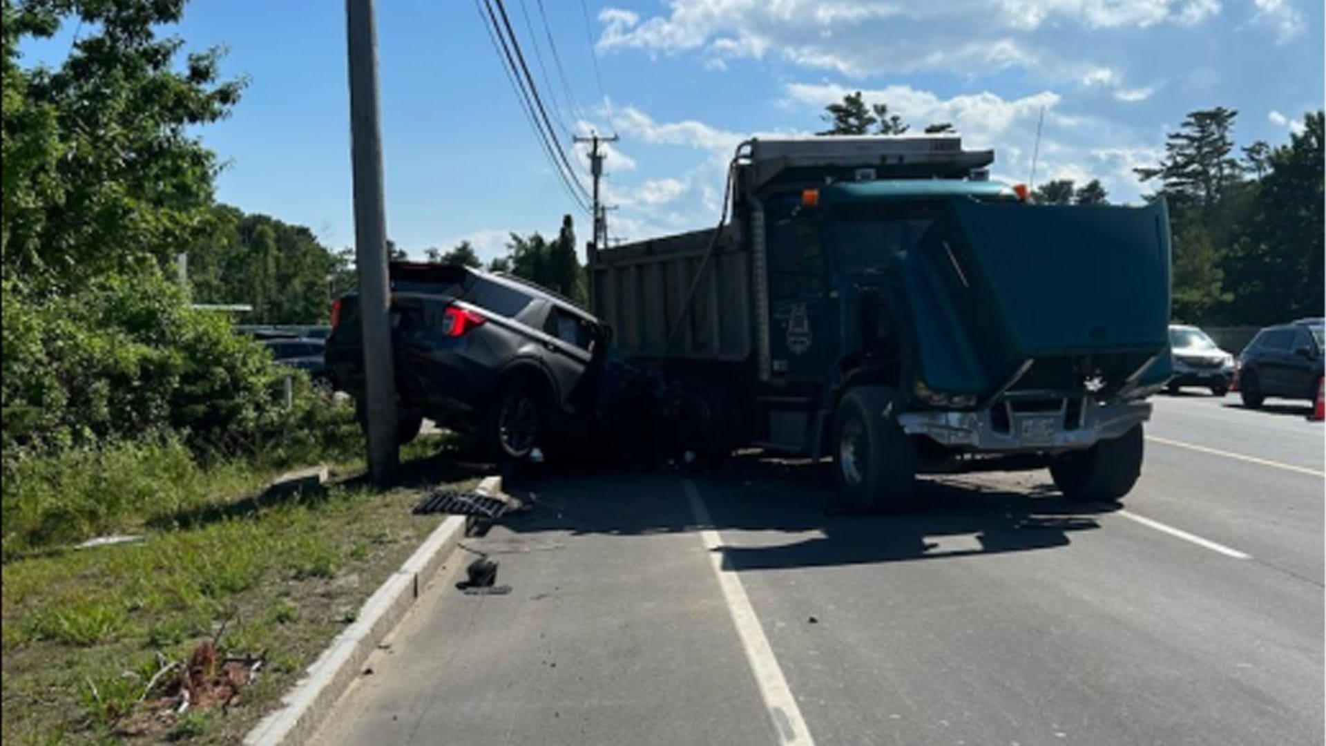 Driver killed in multivehicle crash involving dump truck on Route 1 in Saco
