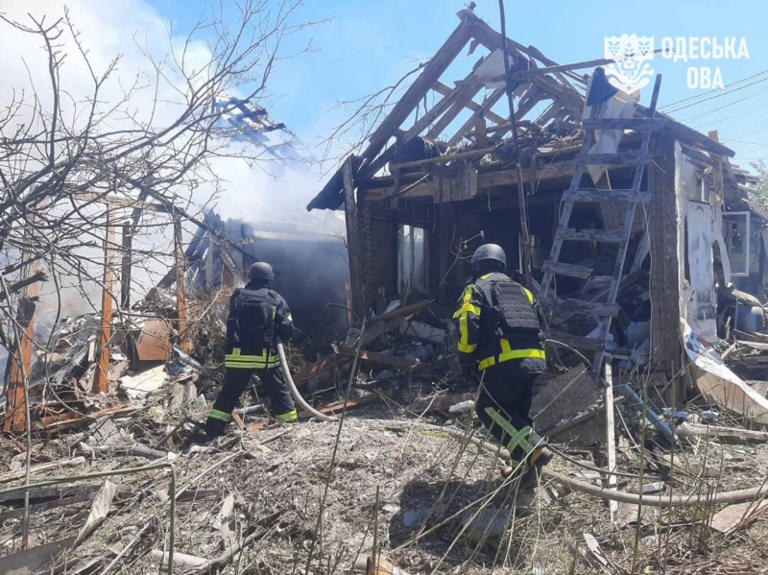 Missile slams into homes in Odesa region, leaving wounded
