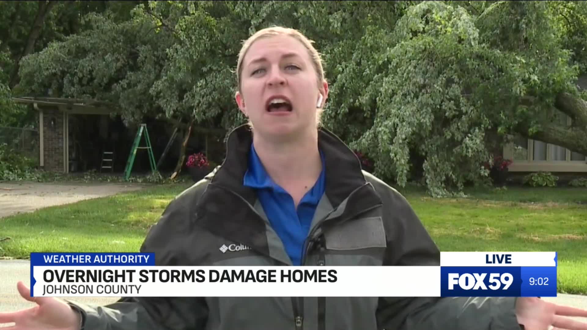 Strong storms down trees, power lines across Indiana