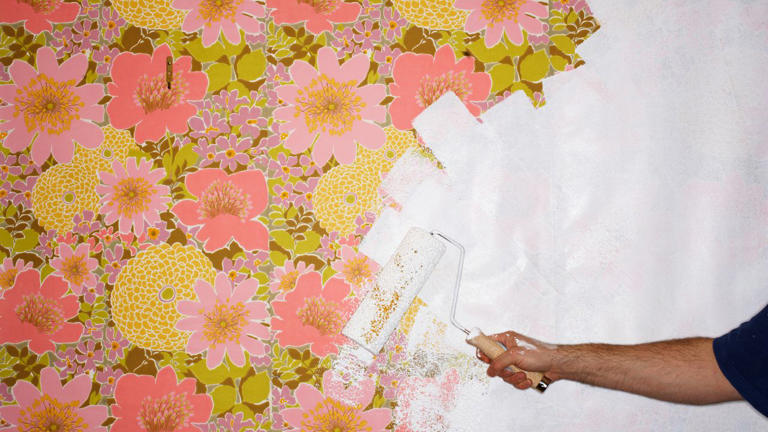 How to paint over textured wallpaper like a professional