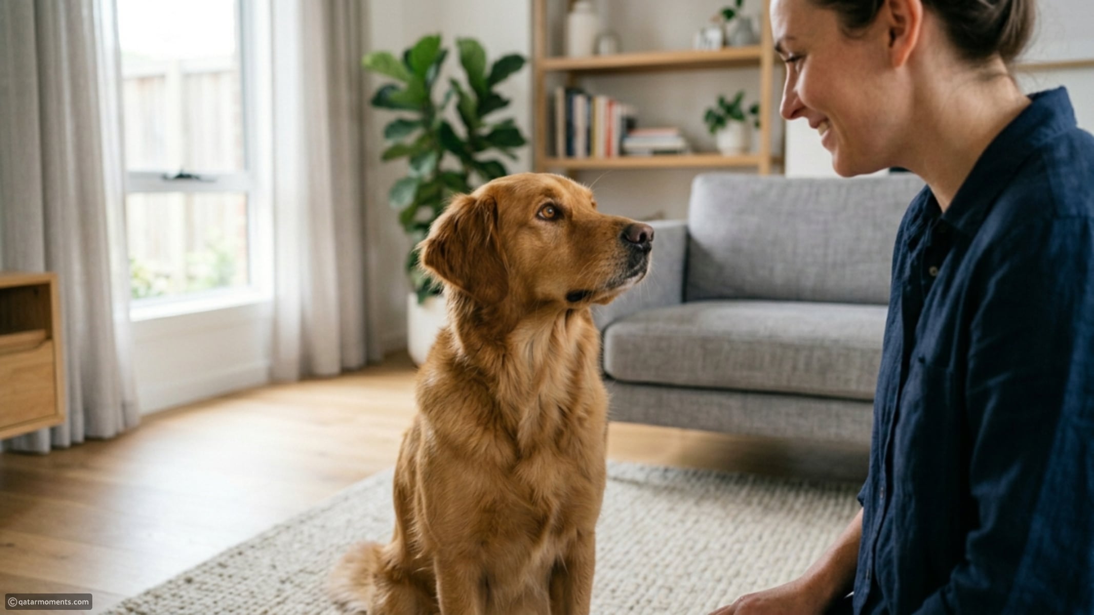 Why your dog stares at you without blinking and what it means
