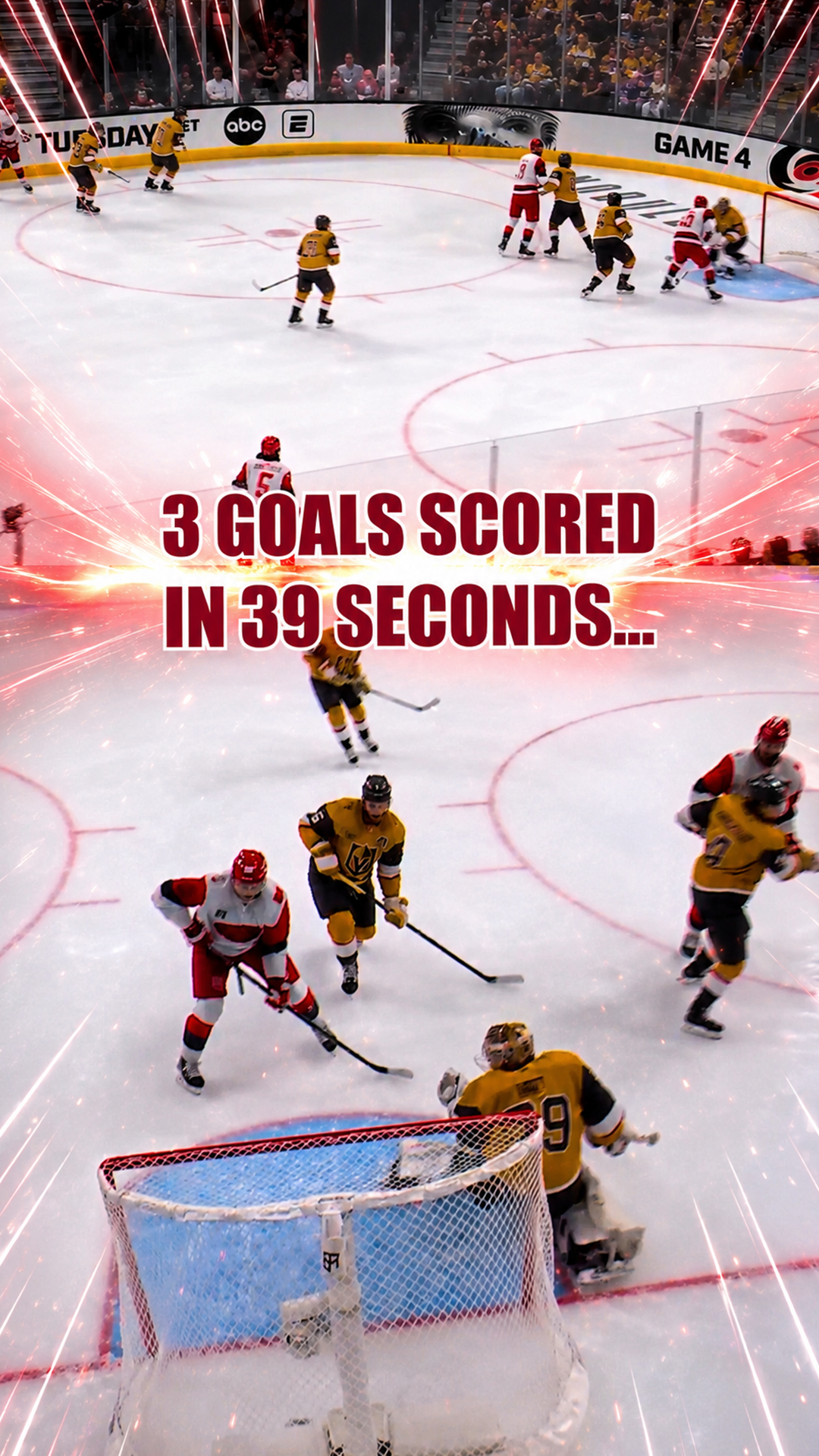 3 goals scored in 39 seconds during NHL game