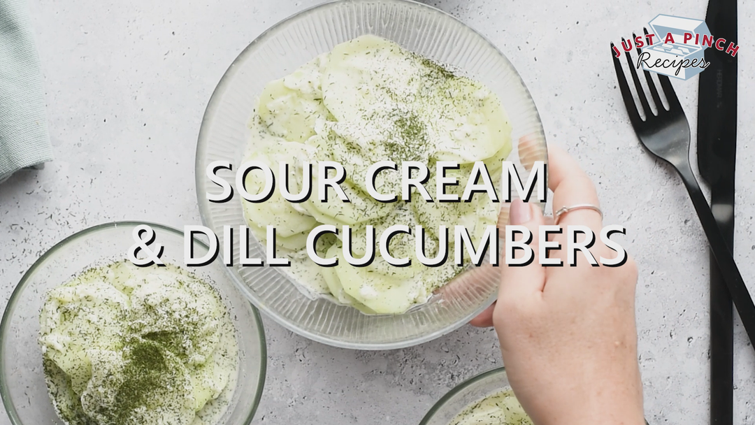 Sour cream & dill cucumbers