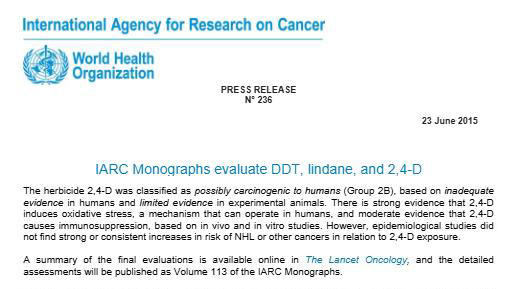 Vietnam war-era herbicide 2,4-D still used on fields. Why is its cancer ...