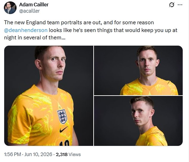England's official World Cup squad portraits mercilessly mocked by fans ...