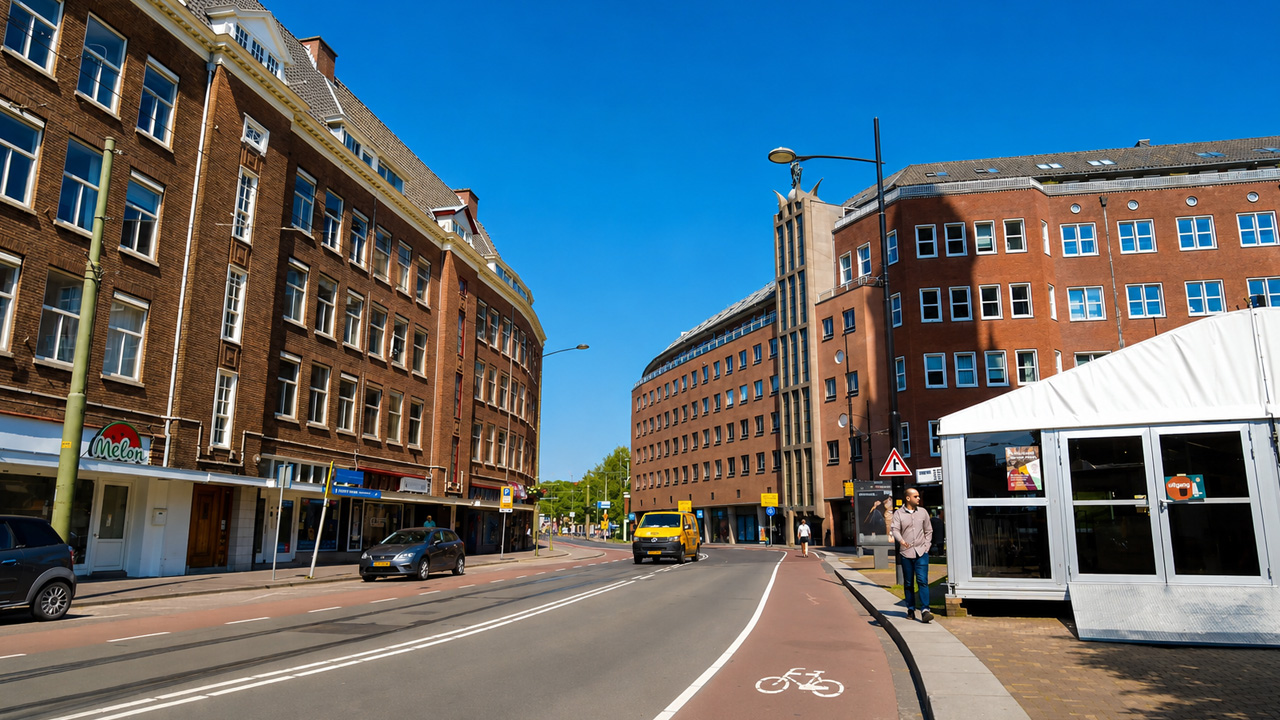 The Hague old city walk through Centrum streets