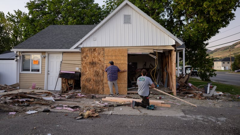‘Erratic’ driver slams into a home into Utah home, police say
