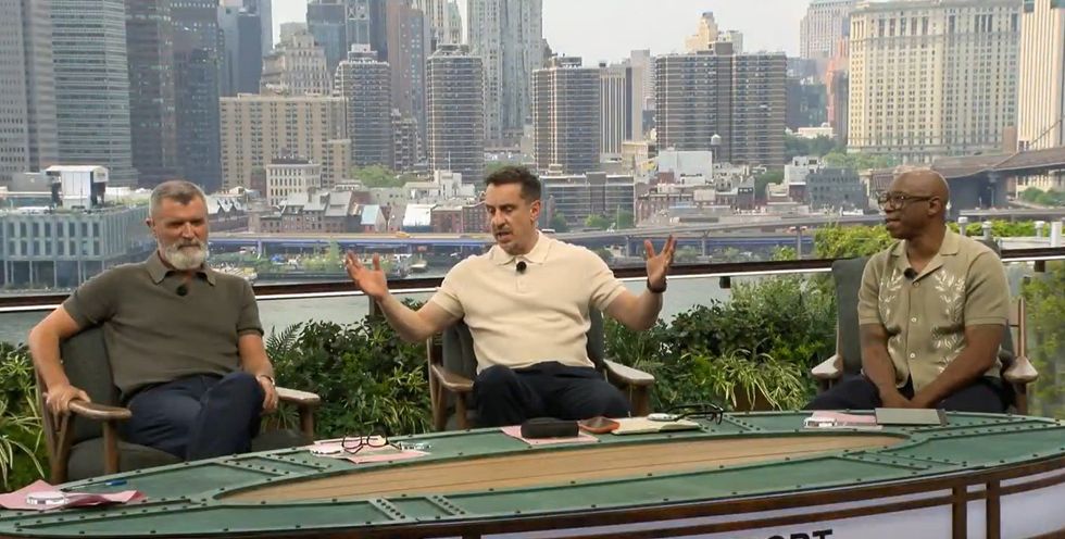 Gary Neville appears to fall out with Roy Keane as ITV host interjects