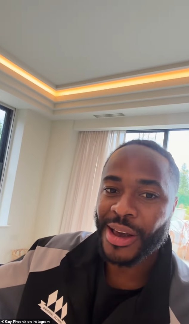 Relaxed Raheem Sterling is seen for first time since being arrested on ...