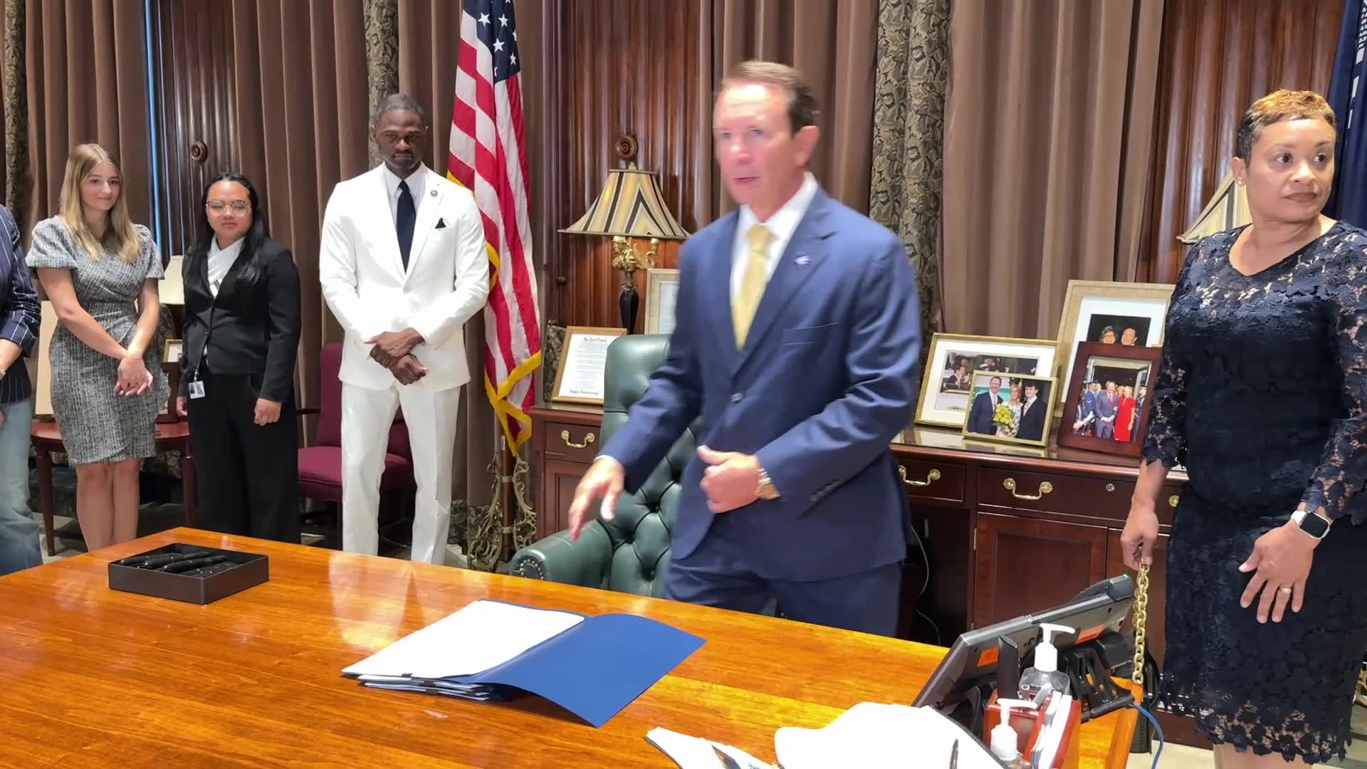 Bill signing ceremony for Caleb Wilson Hazing Prevention Act