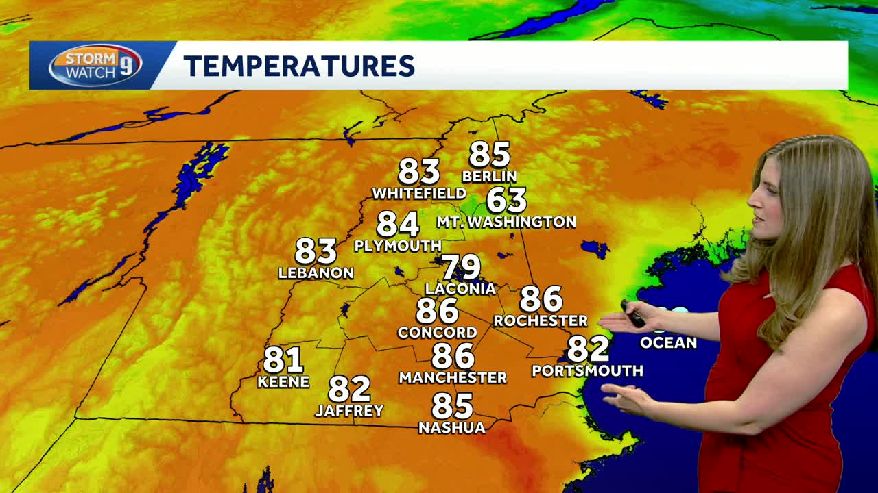 Video: Isolated storms on hot, humid day